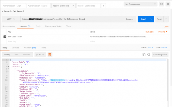 FileMaker 16: Data API (RESTful Web Integration)